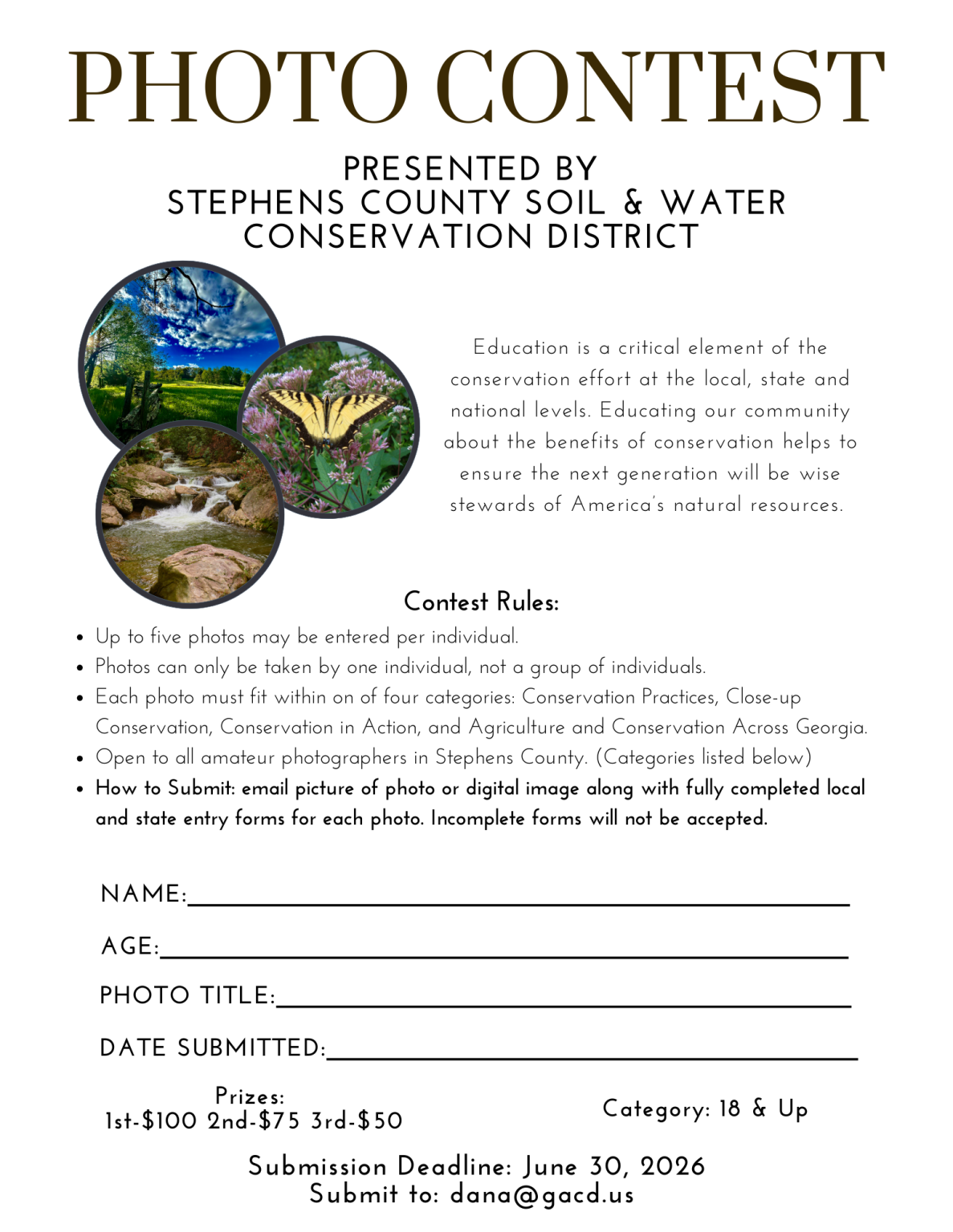 Deadline approaching for the Stephens County Soil and Water ...